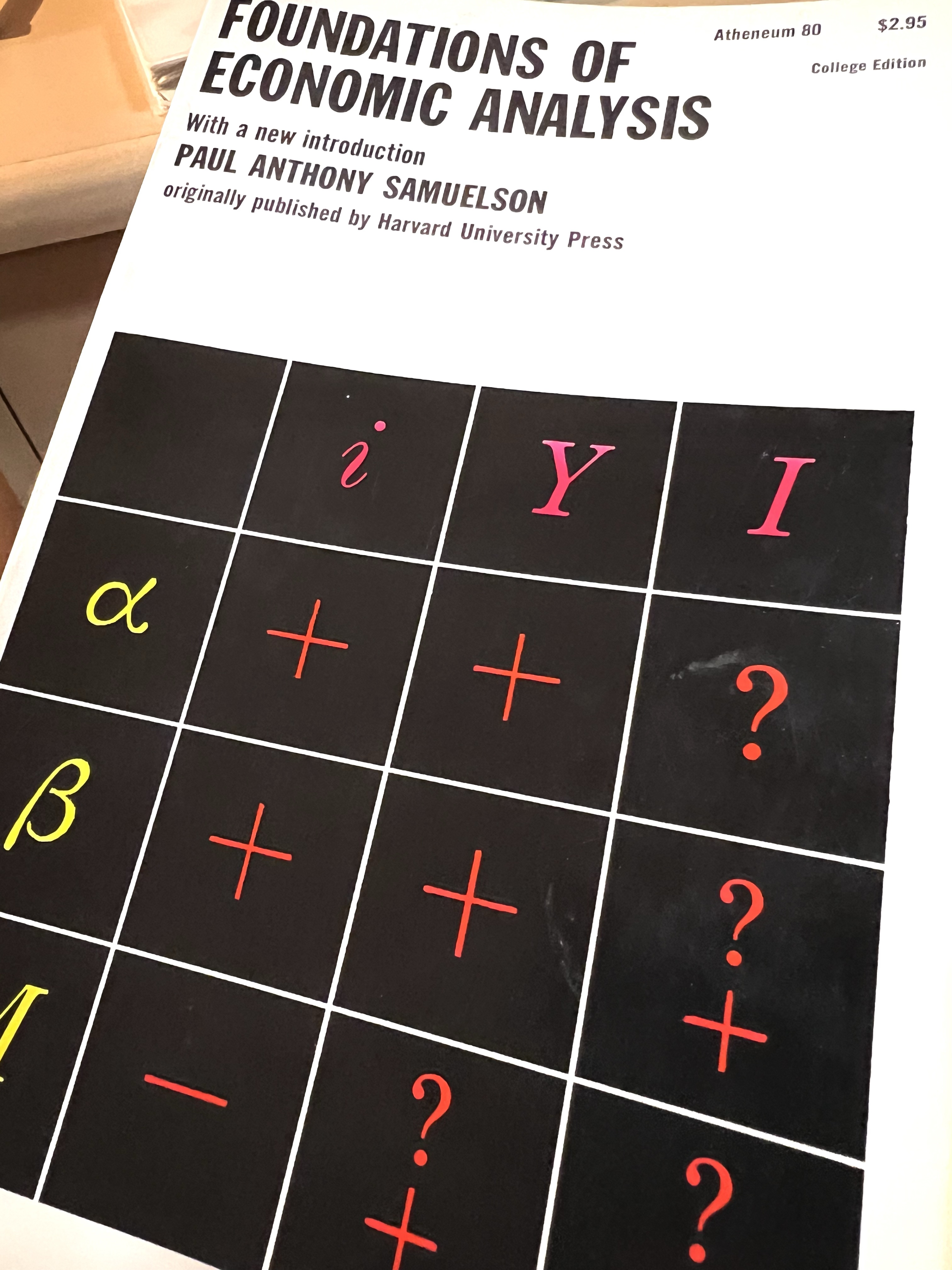 Samuelson talks revealed preferences – Home Economics